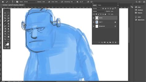 Drawing Tutorial Part 2 Creating Outline Youtube
