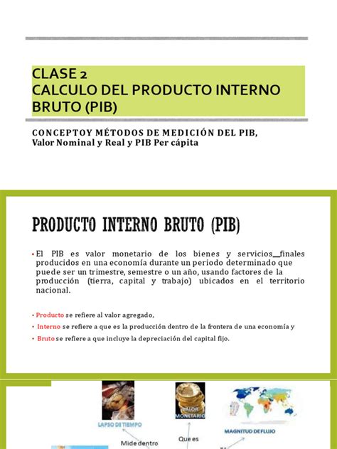 Clase 2 Metodos De Cálculo Del Pib Descargar Gratis Pdf Producto