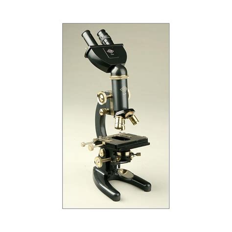 Prior English Binocular Microscope 1950s Perfectly Preserved And