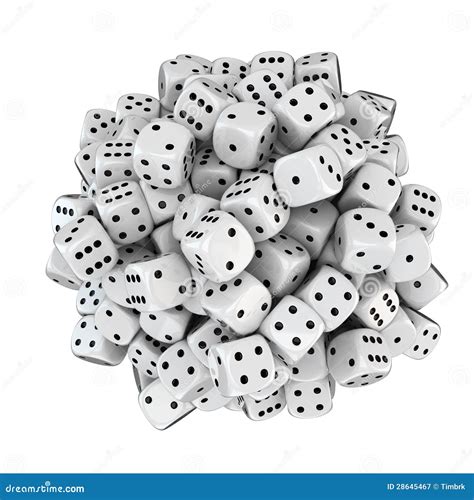 Sphere From White Dice Stock Illustration Illustration Of Round 28645467