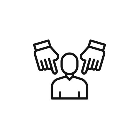 Accusation Guilty Icon Logo Sign Outline 47567087 Vector Art At Vecteezy