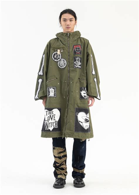 Khaki Green Mohawk Patch Mods Coat 017 Shop