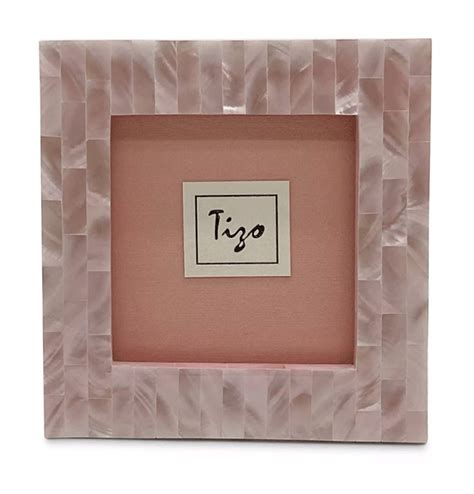 Tizo Pink Mother Of Pearl Frame Square 3x3 — Shoptheaddison