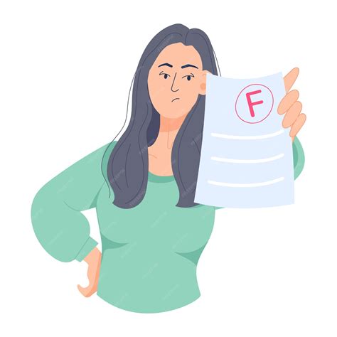 Premium Vector Trendy Flat Illustration Of Fail Student