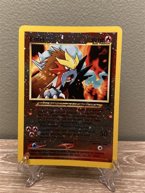 Pokémon Tcg Entei Wizards Black Star Promos 34 Holo Promo Swirl Values