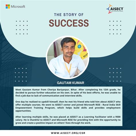 Aisect On Linkedin Aisect Microsoftrise Microsoft Successstory 21stcenturyskills…