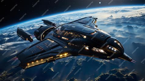 Premium Photo Artificial Intelligence Technology Spaceship Spaceship