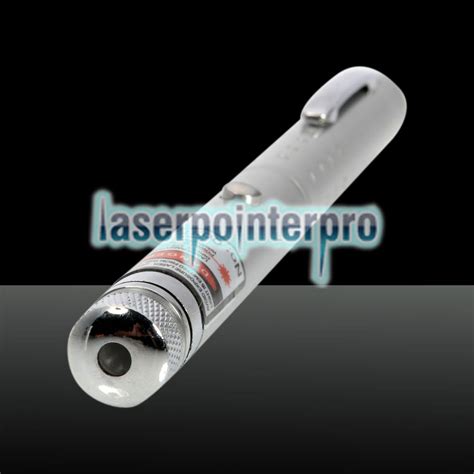 Nm Mw Starry Pattern Red Light Naked Laser Pointer Pen Silver Laserpointerpro