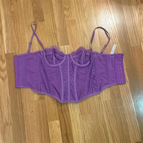 Urban Outfitters Purple Corset So Adorable And Worn Depop