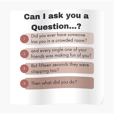 Taylor Swift Question Lyrics Sticker Poster For Sale By