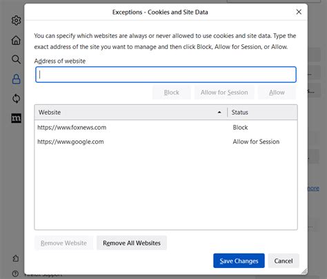 Manage Local Site Storage Settings Firefox Help