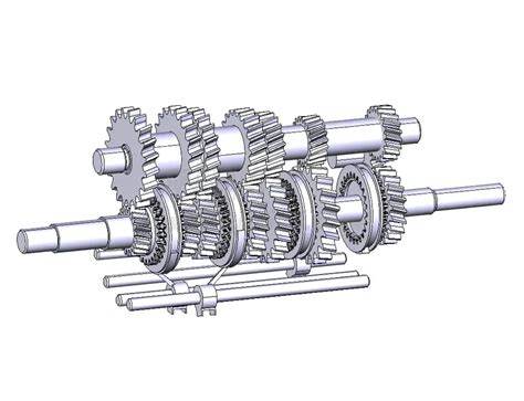 大众途观三轴六档变速器设计轿车变速器变速箱cad 说明书 机械5