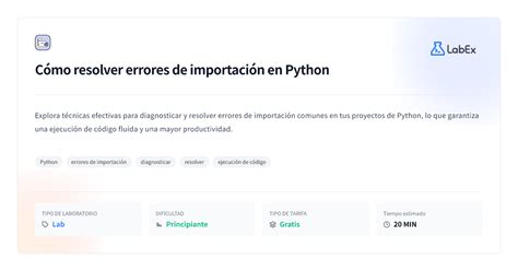 Cómo Resolver Errores De Importación En Python Labex