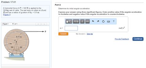 Solved A Horizontal Force Of P N Is Applied To The Chegg Com