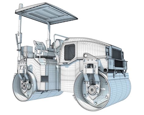 Tandem Vibratory Roller 3d Model Download Tractor On