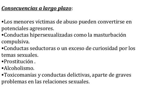 Consecuencias Del Abuso Sexual