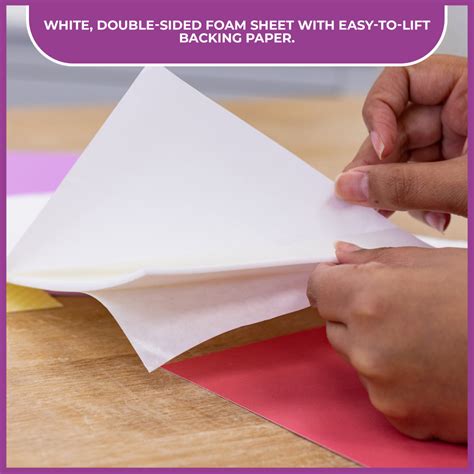 Crafters Companion Double Sided Foam Sheets A4 Size 5pc Crafters