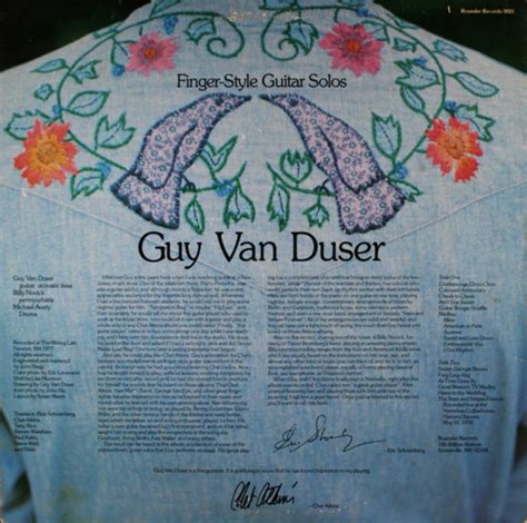 Guy Van Duser Finger Style Guitar Solos Used Vinyl High Fidelity Vinyl Records And Hi Fi