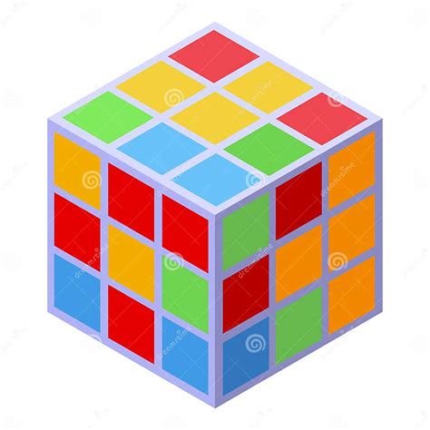 Logic Game Cube Showing Problem Solving And Challenge Stock Vector