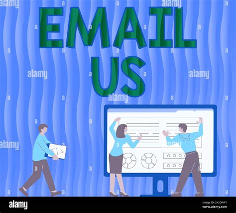 Text Caption Presenting Email Us Business Showcase Sending A