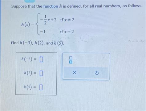 Answered ½ 4 2 −1 H X