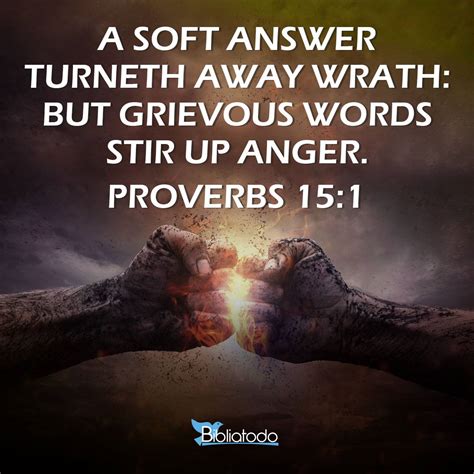 Proverbs 15 1 Nrsvue A Soft Answer Turns Away Wrath But A Harsh Word