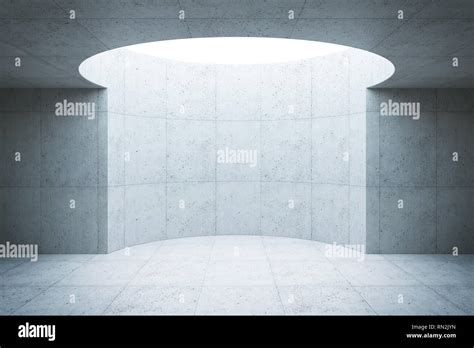 Blank Concrete Space Interior D Rendering Stock Photo Alamy