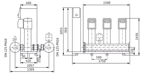 Triplex 35 0lps 800kpa Vsd Booster System Pumps And Pipes