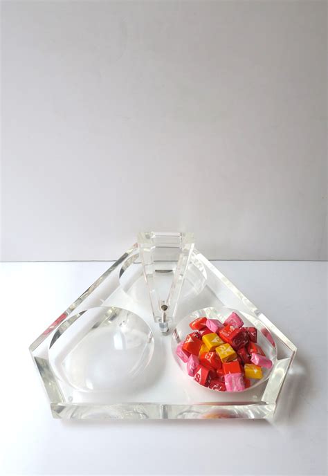 Lucite Entertaining Nuts Or Snacks Caddy For Sale At 1stdibs