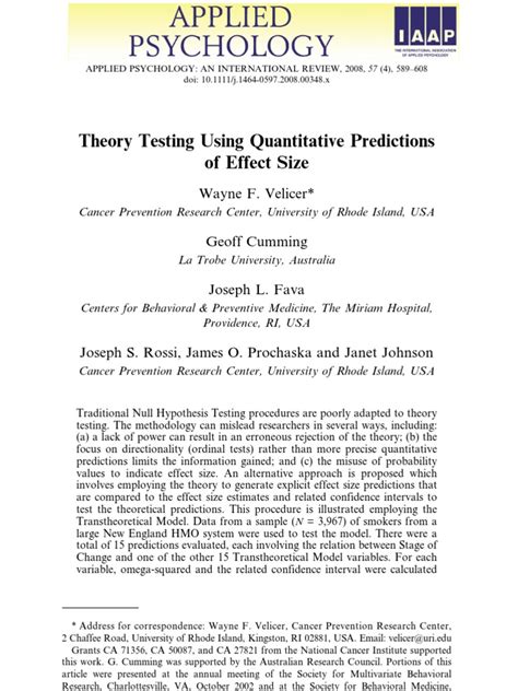 Pdf Parametric Effect Sizes Dokumen Tips