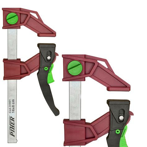 PIHER P30901 Ścisk stolarski zapadkowy LIGHT PAL 16x8cm 120kg Mensura