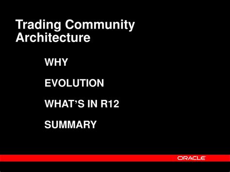 Ppt Northern California Oaug Oracle Trading Community Architecture