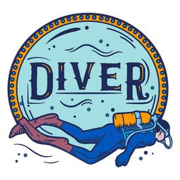 Diver Scuba Dive Quote Badge Png Svg Design For T Shirts