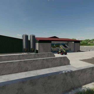 Großer Kuhstall mit GEA Mixfeeder v FS Mod FS Mod