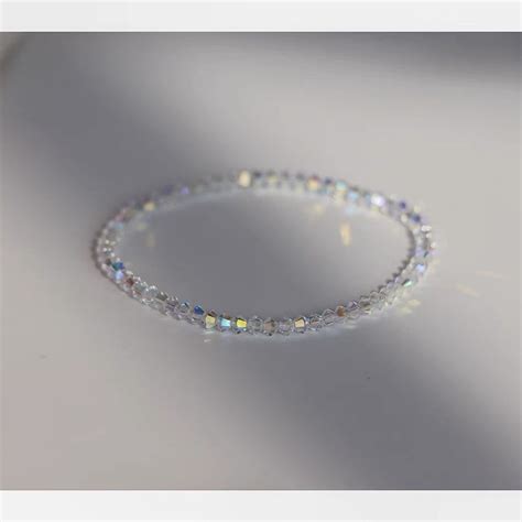 Ultra Sparkly Swarovski Crystal Stretch Bracelet 3mm Etsy