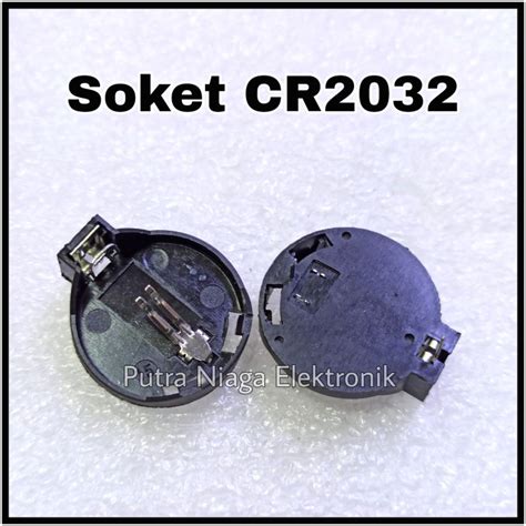 Jual Soket Cr2032 Socket Baterai Cr 2032 Tempat Dudukan Battery Cmos