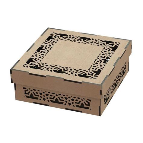 Square Cardboard T Packaging Box Laser Cut Cdr Dxf File Free