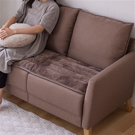 ソファパッド 65×130 フランネル生地 洗濯可 モカブラウン幅130cm モカブラウン Simple Style Ana Mall店