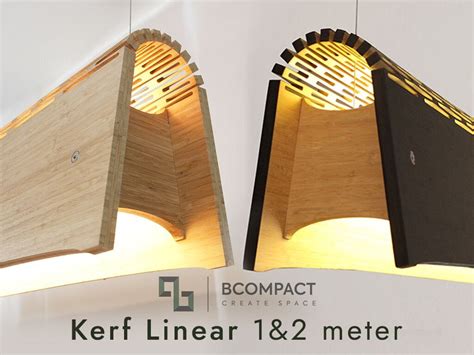 Kerf Linear 1and2 Meter Pendant Lamp By Bcompact