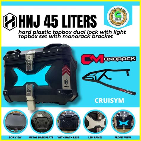 Easy To Install Set Sym Cruisym 150 Monorack Bracket With Top Box Set 30l 32l 36l And 45l