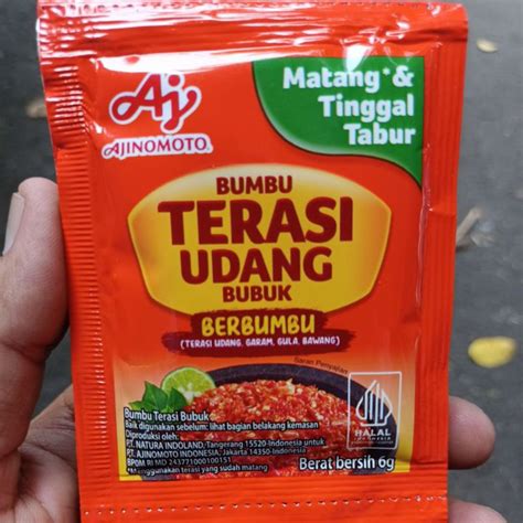 Jual Terasi Udang Bubuk Isi 2 Sachet Shopee Indonesia
