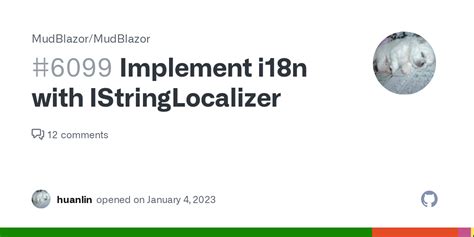 Implement I18n With IStringLocalizer Issue 6099 MudBlazor