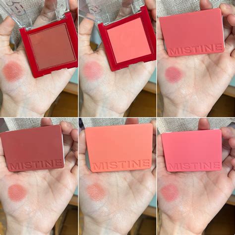 Mistine Blush สีสวยมาก ตี98 99 ลองครั้งเดียว ตลับไม่สวย หลังตลับลอก