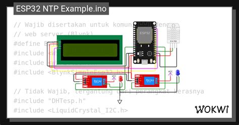 cek suhu dan kelembapan wokwi esp32 stm32 arduino simulator