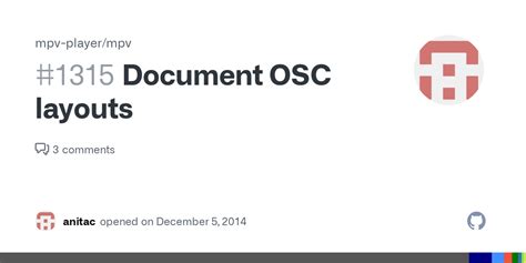 Document OSC Layouts Issue Mpv Player Mpv GitHub