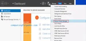 Configure Windows Server Failover Clustering WSFC ComputingForGeeks