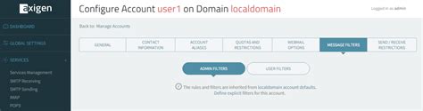 Enabling Filtering For A Domain User Axigen Documentation