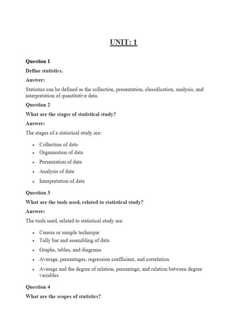 Overview Of Statistical Concepts And Methods Pdf Sampling Statistics Statistics