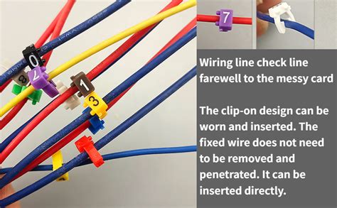 Wire Numbering Marker Kits 0 9 Colorful Electric Wire Number Label Tube
