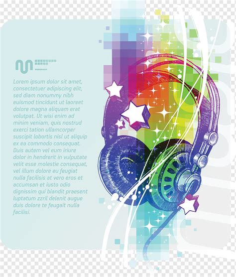 музыка и наушники стильный фон Png Pngwing